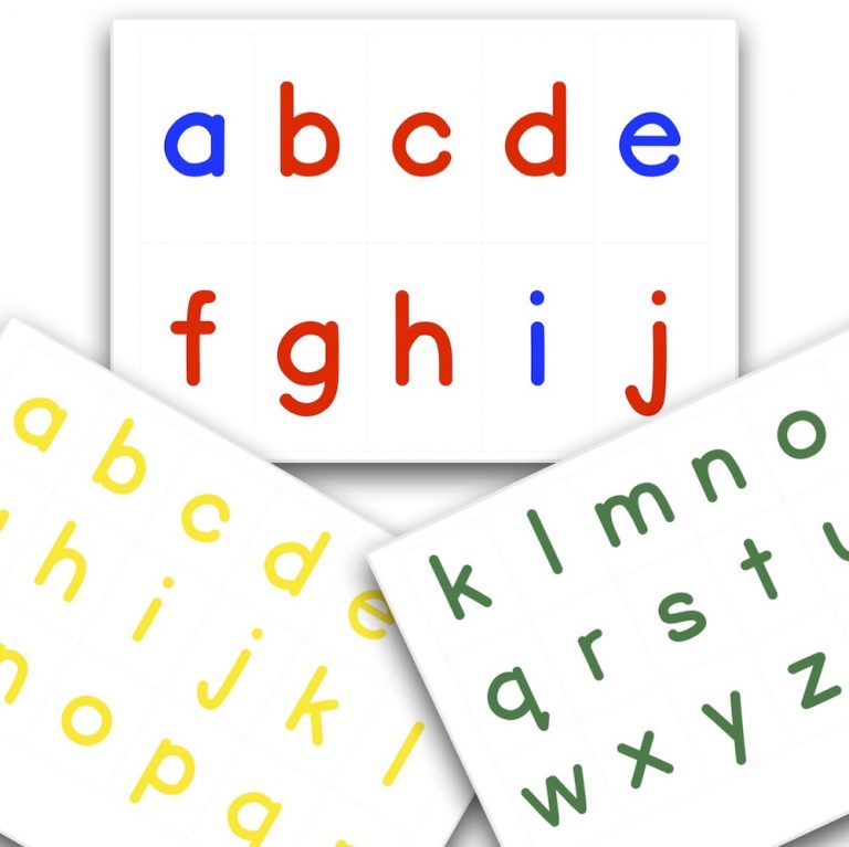 Printable Montessori Movable Alphabet Set – Owlissimo