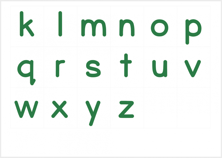 Printable Montessori Movable Alphabet Set – Owlissimo
